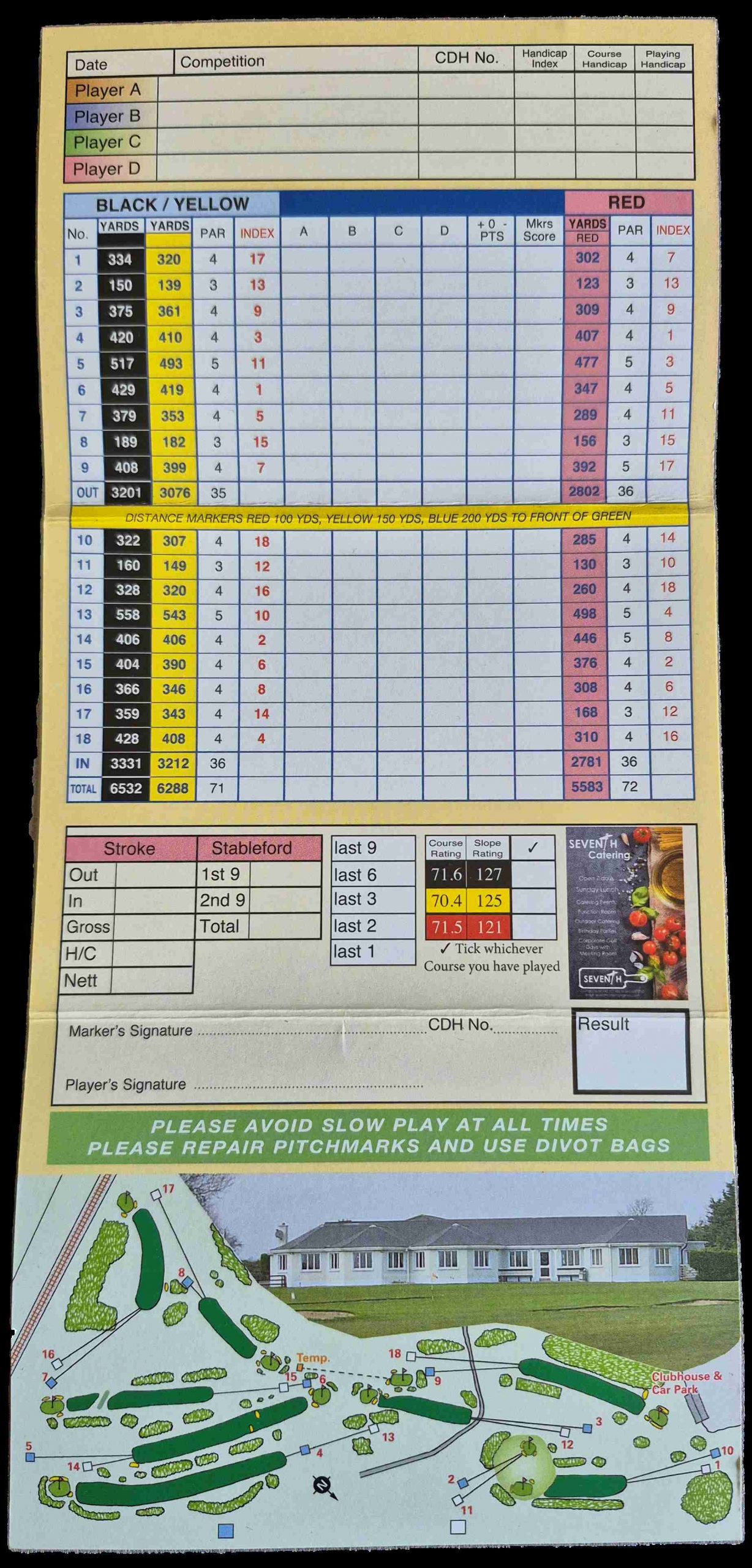 Score Card – Cill Dara Golf Club